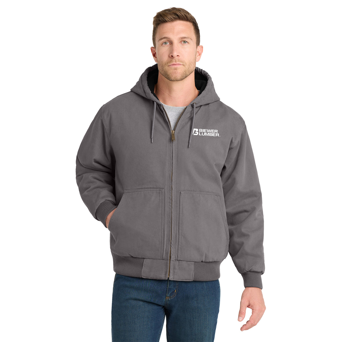 CornerStone - Washed Duck Cloth Insulated Hooded Work Jacket. CSJ41 ...
