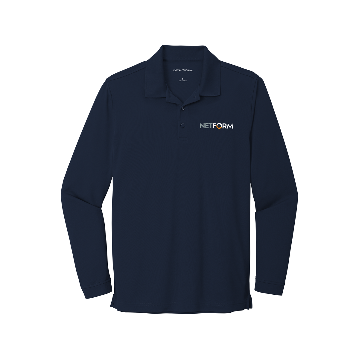 Port Authority - Dry Zone UV Micro-Mesh Long Sleeve Polo. K110LS. – Custom Threads