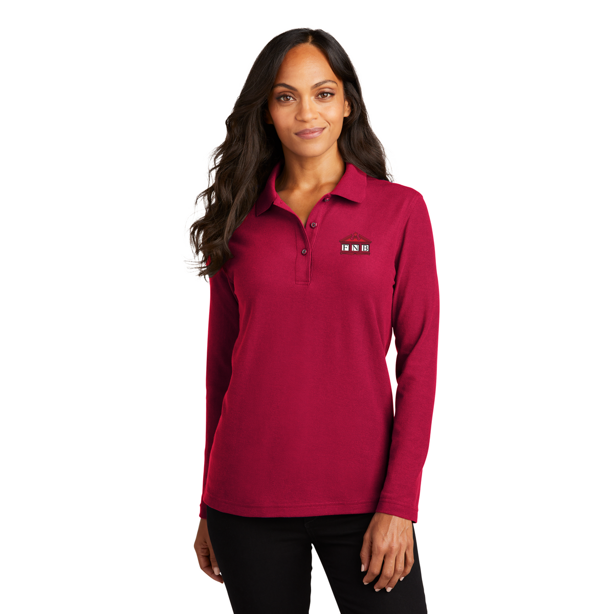 Port Authority - Ladies Silk Touch Long Sleeve Polo. L500LS. – Custom Threads