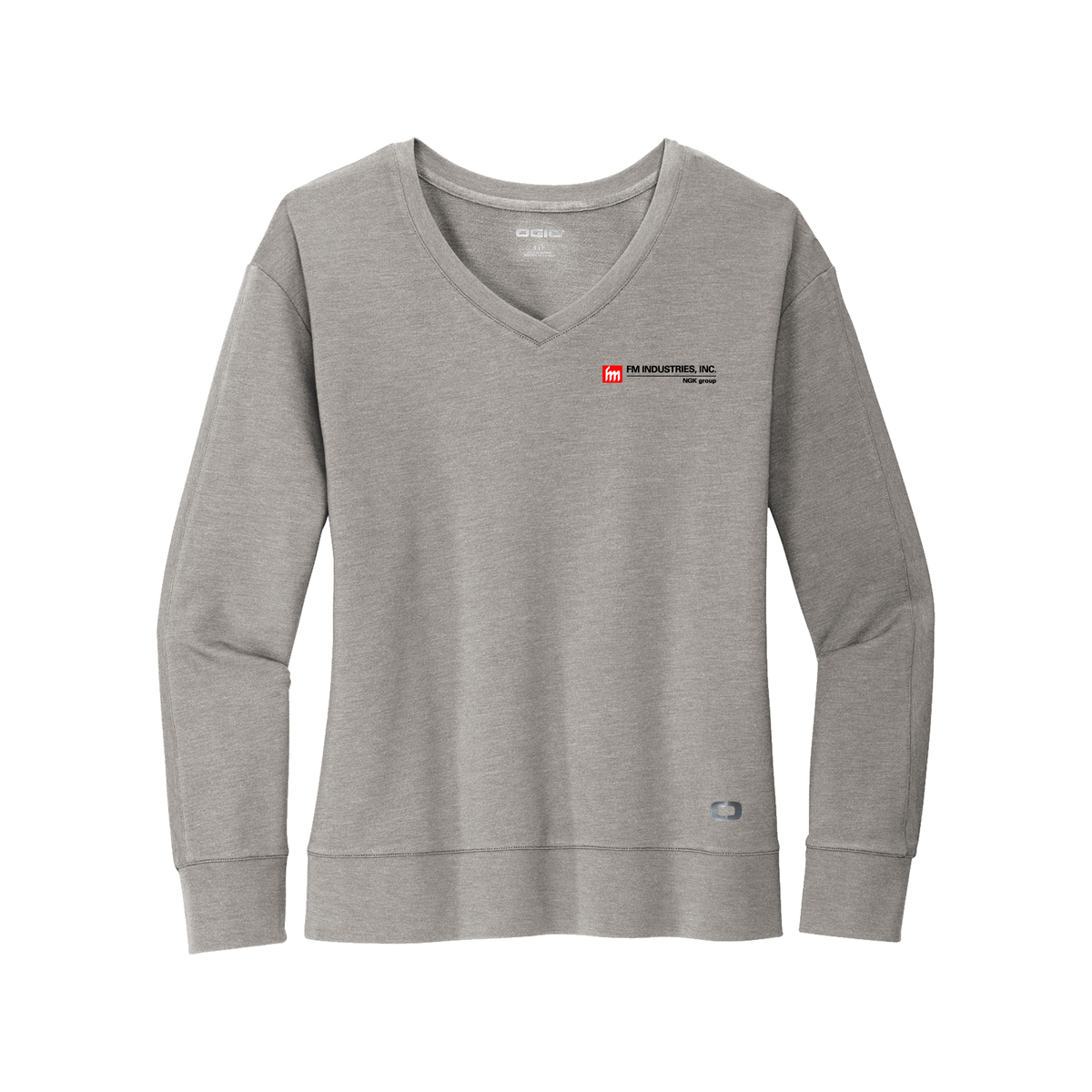 OGIO - Ladies Luuma Flex Long Sleeve V-Neck. LOG825. – Custom Threads
