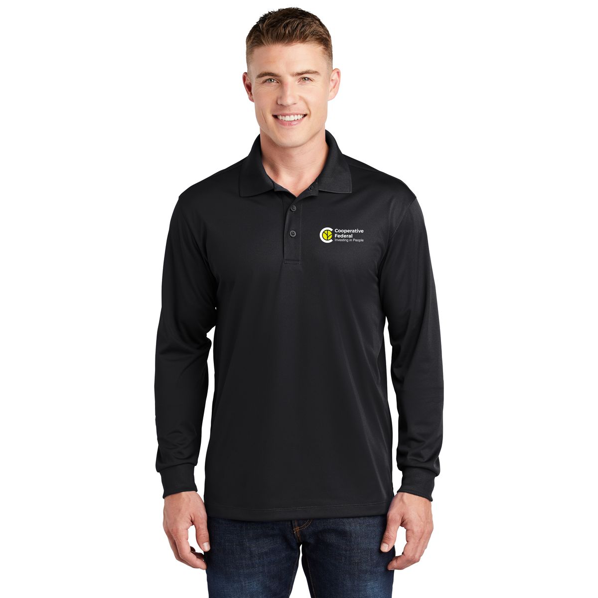 Sport Tek - Long Sleeve Micropique Sport-Wick Polo. ST657. – Custom Threads