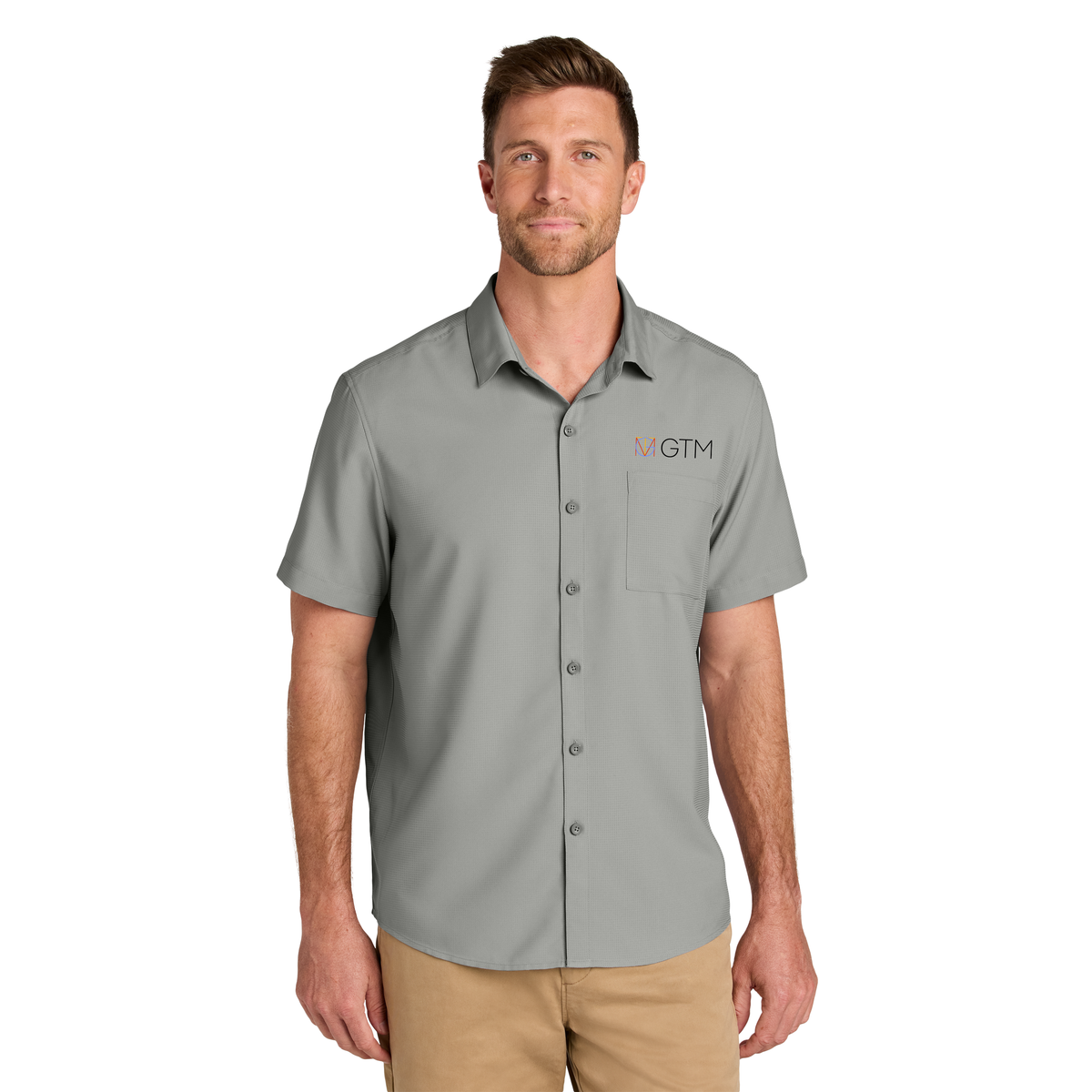 Port Authority - Short Sleeve UV Dockside Shirt. W963. – Custom Threads
