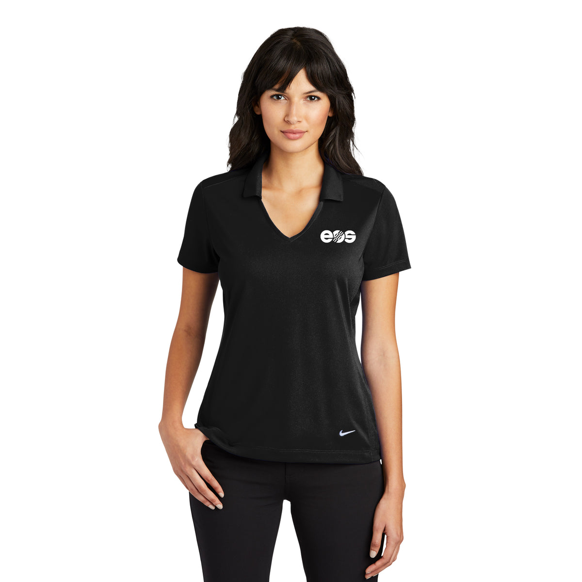 Nike - Ladies Dri-FIT Vertical Mesh Polo. 637165. – Custom Threads