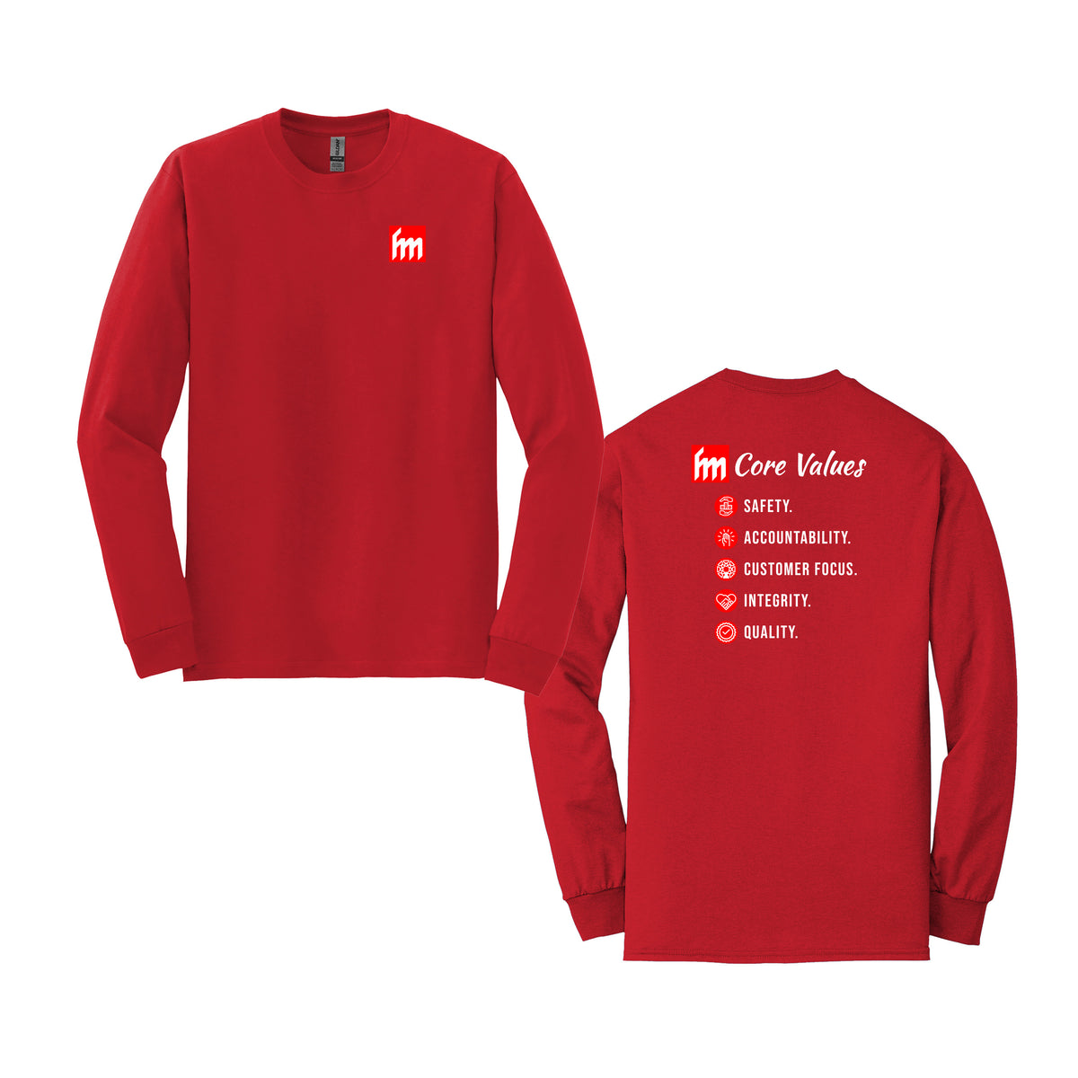 Gildan - Long Sleeve Cotton T-Shirt. 8400. [SCREENPRINT](+) – Custom ...