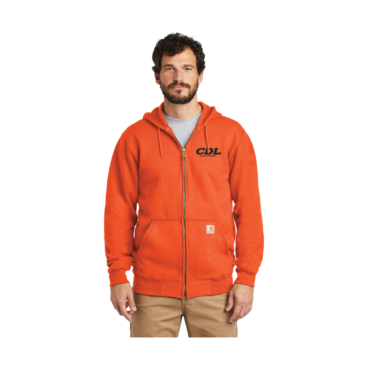 Carhartt - Midweight Hooded Zip-Front Sweatshirt. CTK122. – Custom Threads